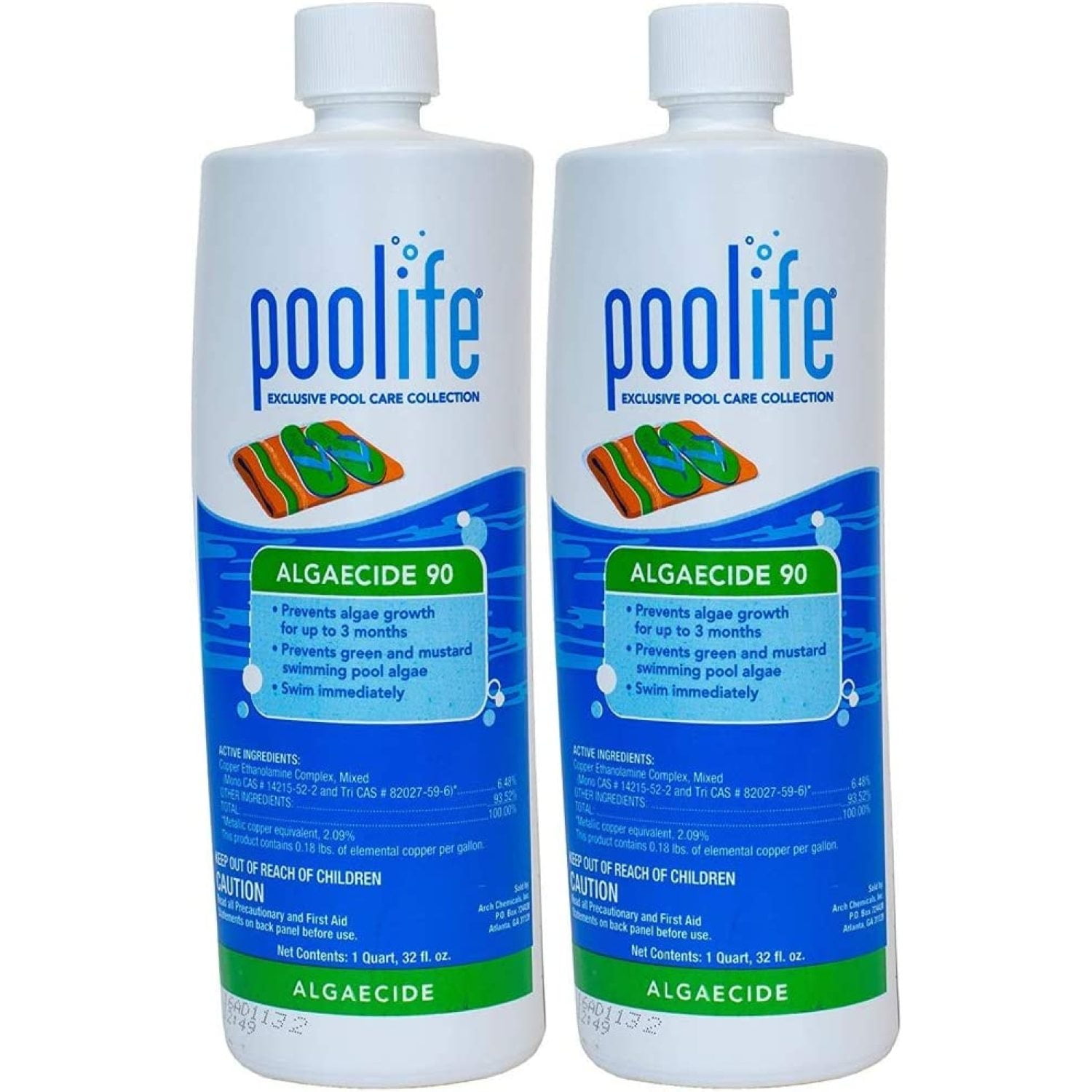 Poolife Algaecide 90 (1 qt) (2) - Walmart.com