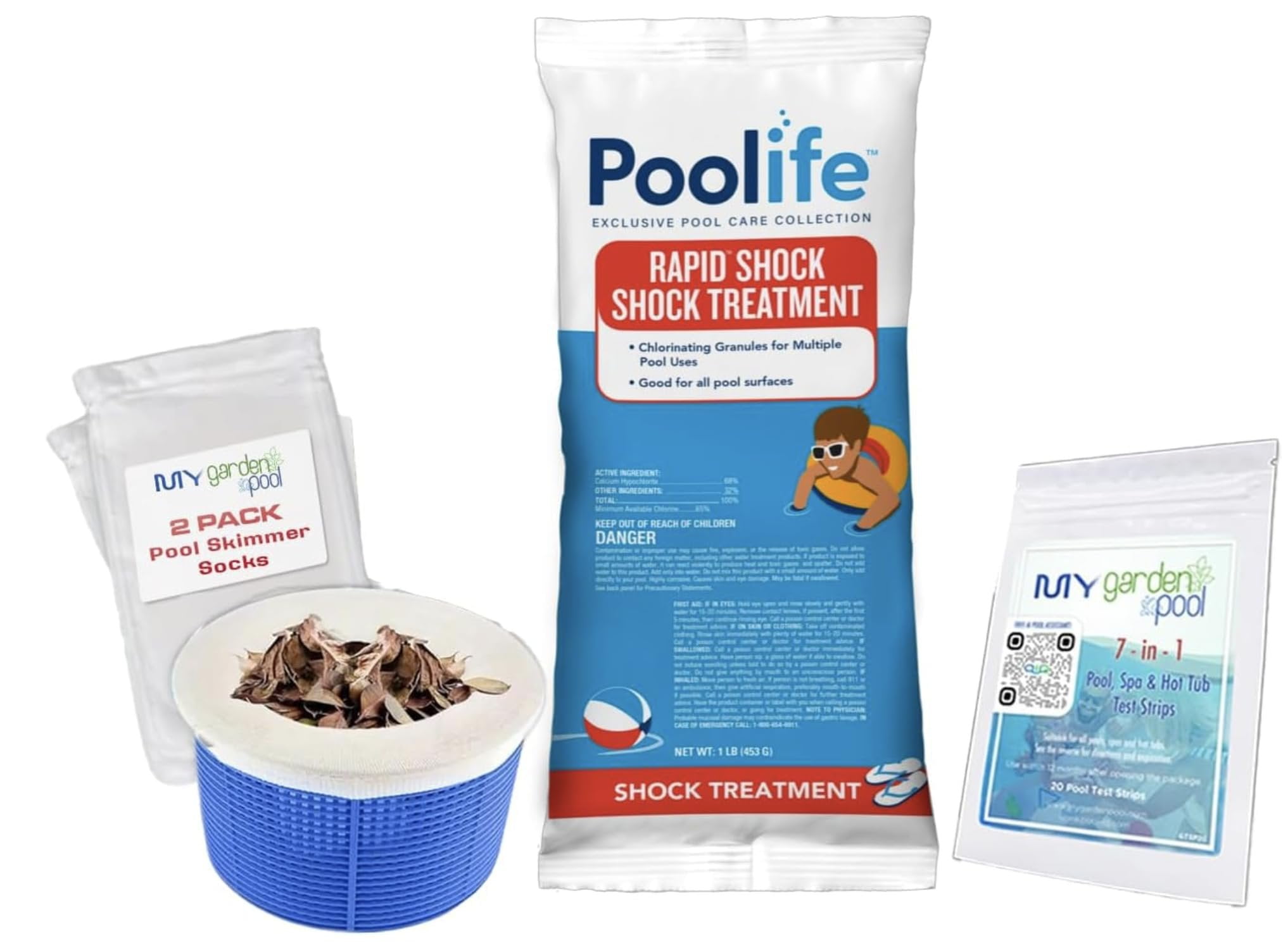 Poolife Rapid Shock 1 lb Fast-Dissolving Pool Chlorine Shock Restores ...