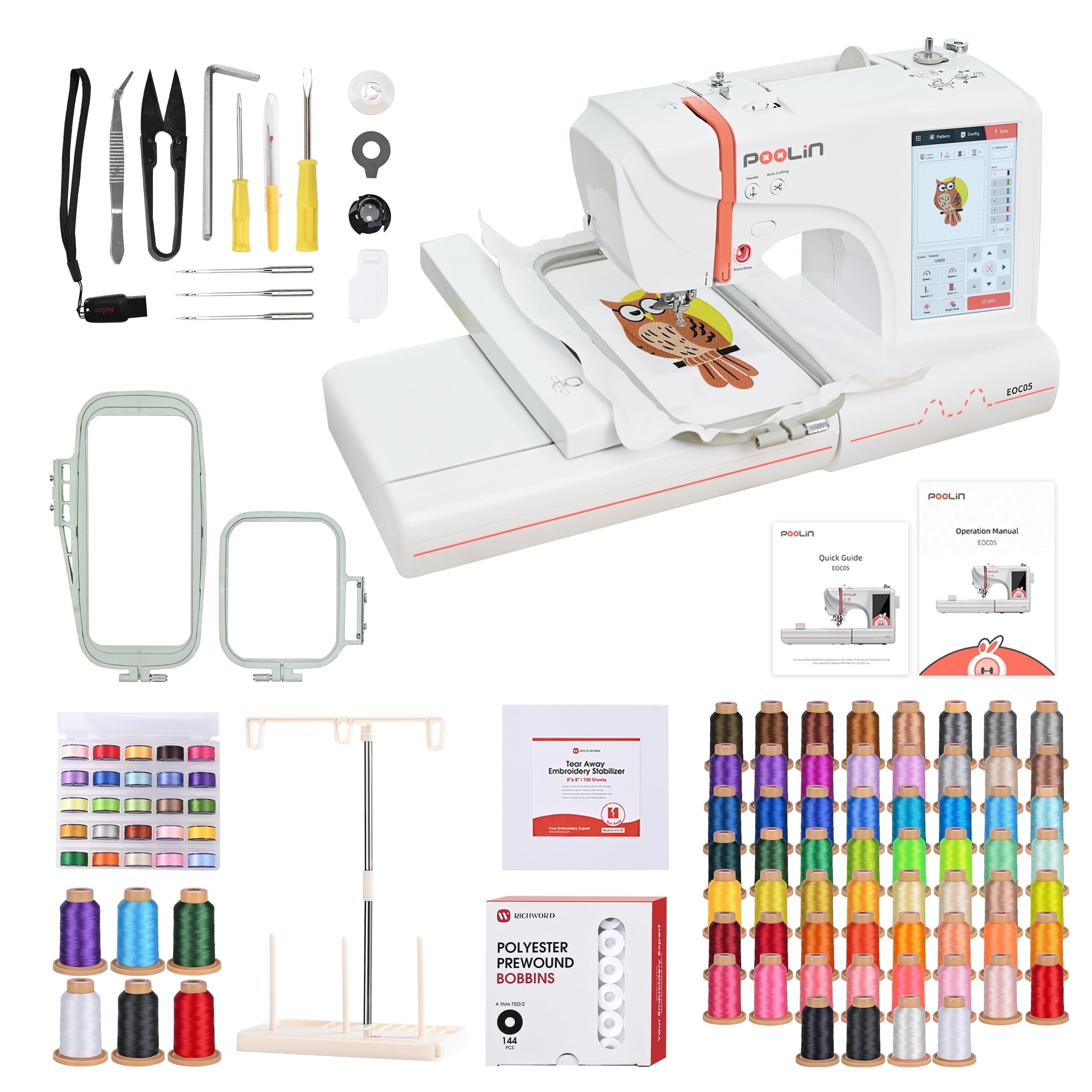 Walmart Black Friday Deals 2025 Poolin EOC05 4" x 9.25" Embroidery ...