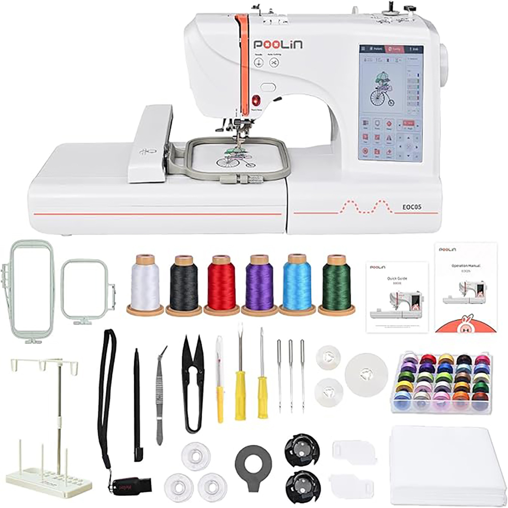 janome mb-4s four needle embroidery machine includes free bonus ...