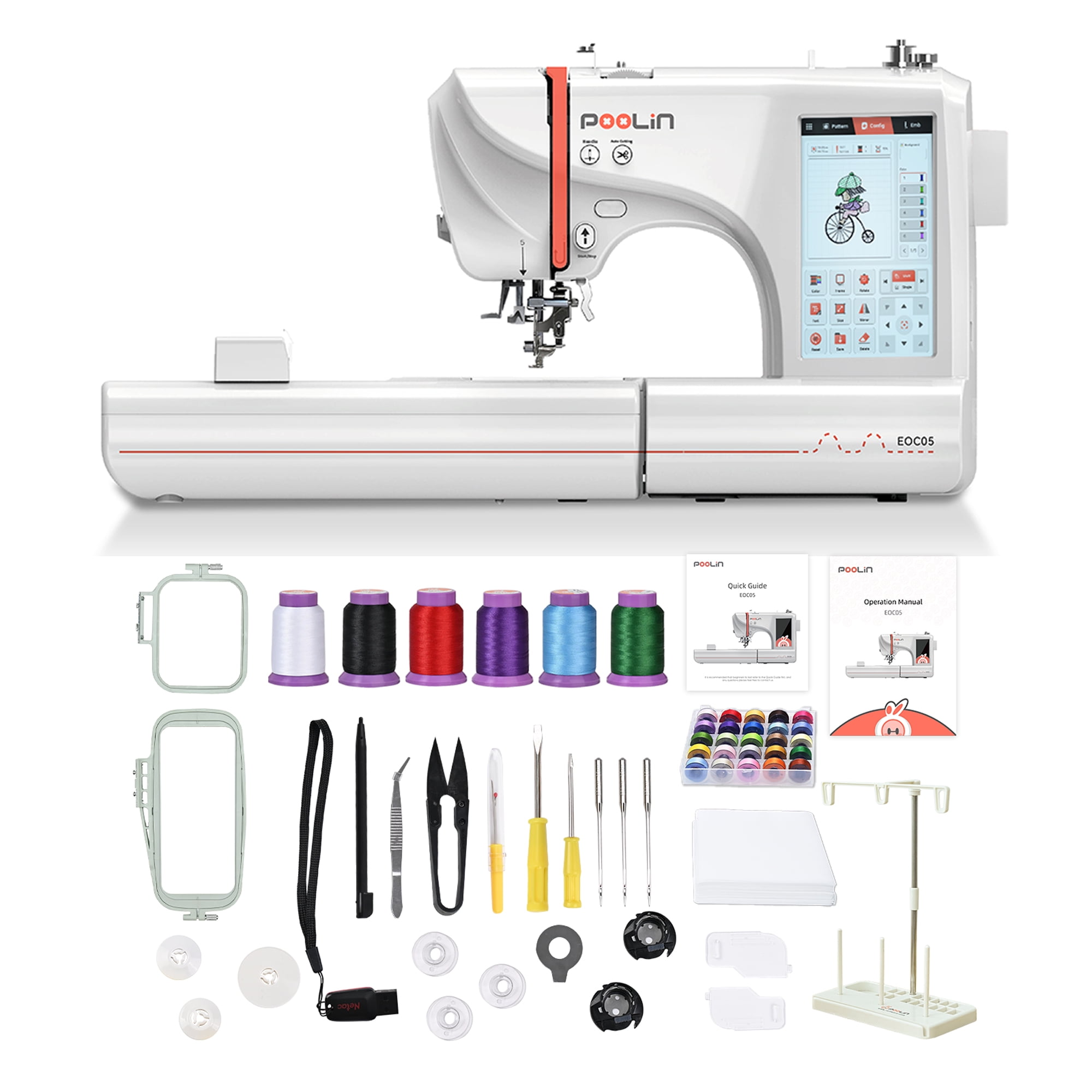 Smartstitch Embroidery Machine 1201, 12 Needles, Max Speed 1200RPM ...