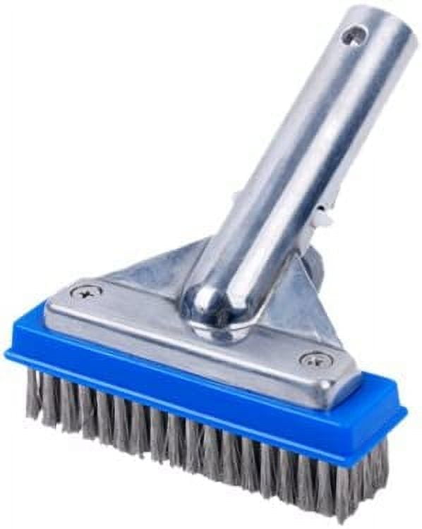 Pooline 5" Pool Brush with 5" Aluminum Back and Handle- Stainless Steel ...