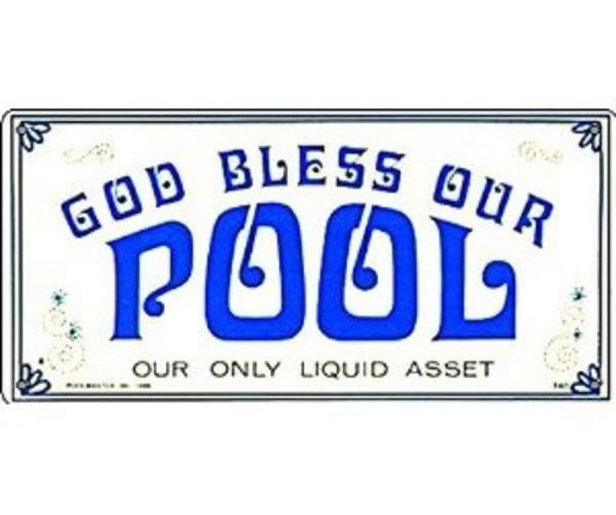 Poolmaster "God Bless Our Pool" Sign for Residential or Commercial ...