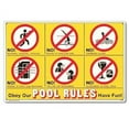 Poolmaster Icon "Pool Rules" Sign for Residential and Commercial ...
