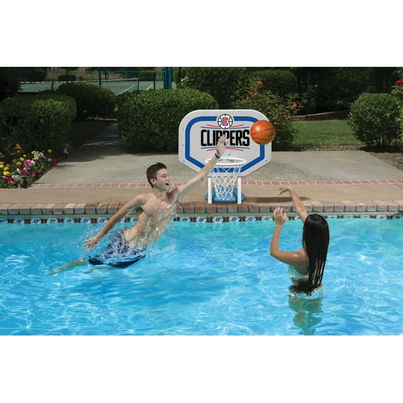 Poolmaster LA Clippers NBA Pro Rebounder-Style Poolside Basketball Game ...