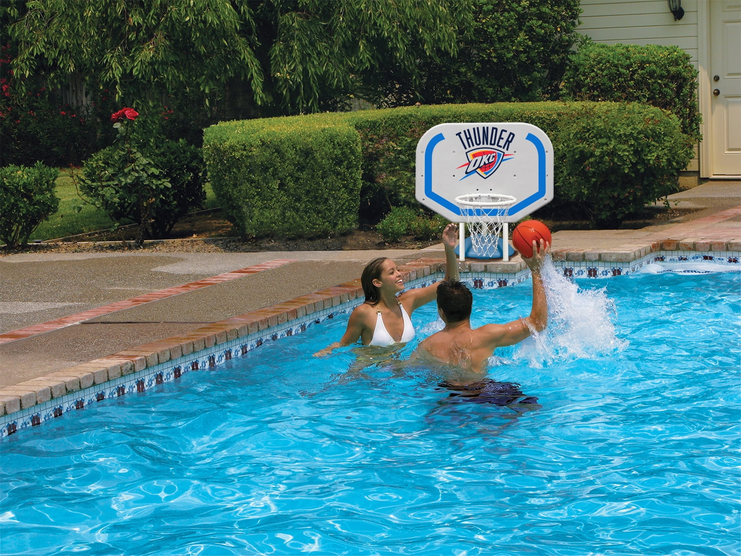 Poolmaster Oklahoma City Thunder NBA Pro Rebounder-Style Poolside ...