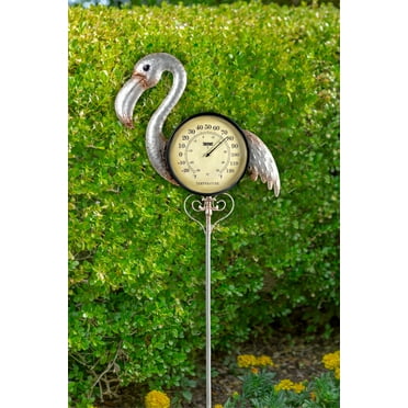Infinity Instruments Blanc Fleur Aged Bronze Outdoor Thermometer ...