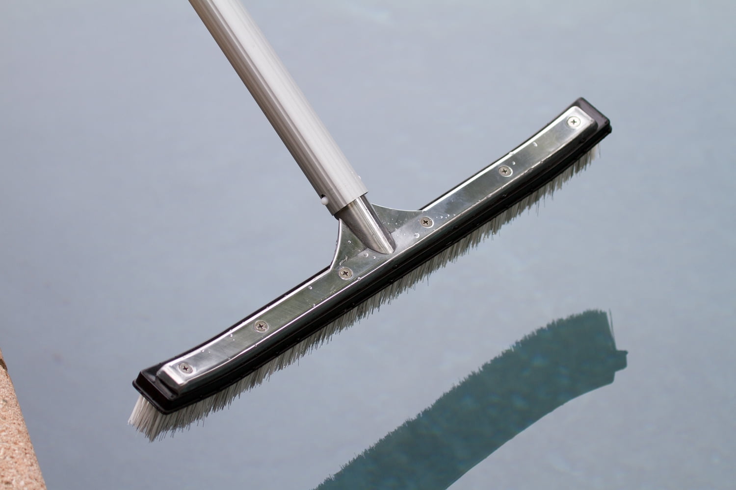 Poolmaster Premium Collection 18-Inch Aluminum-Back Combo Bristle ...