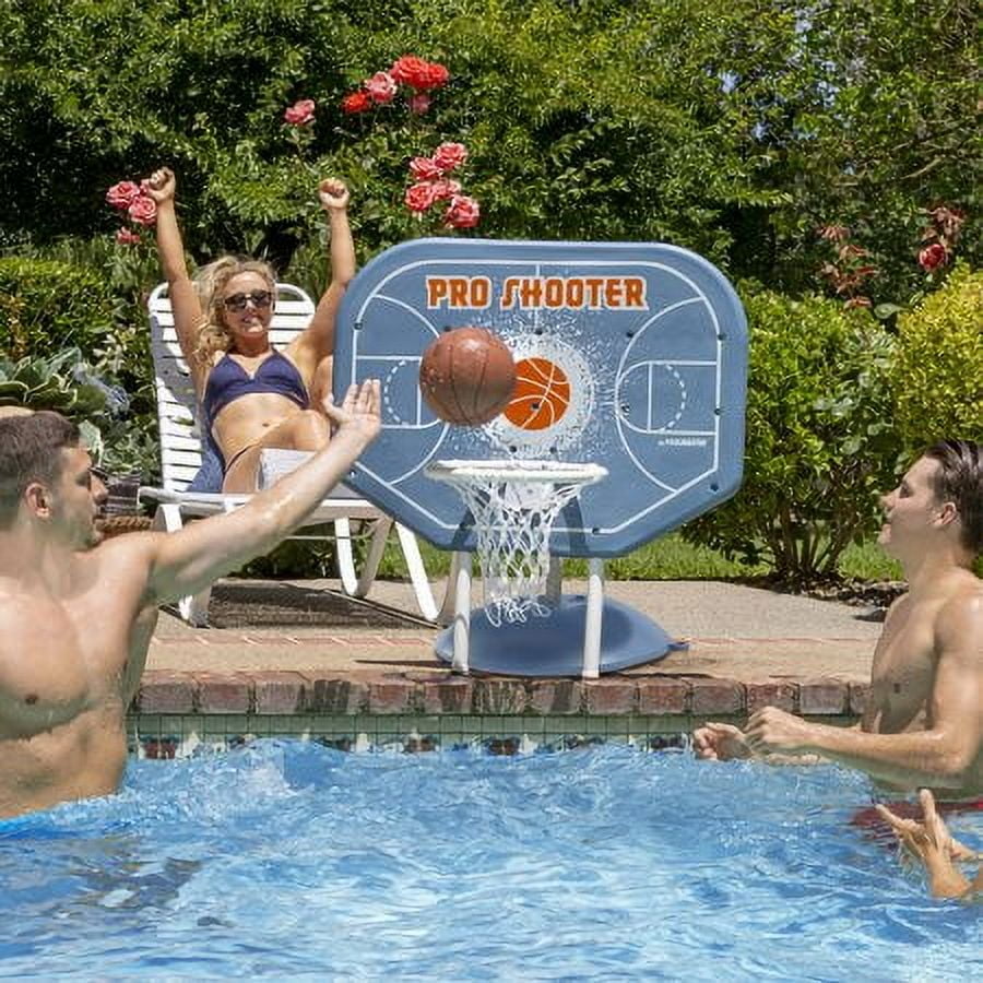 Poolmaster Pro Shooter Poolside Basketball Game with Durable All-Weather Hoop and Ball - Walmart.com