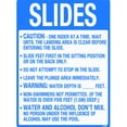 Poolmaster "Slides" Sign for Residential and Commercial Swimming Pools ...