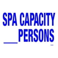 Poolmaster "Spa Capacity" Sign for Residential or Commercial Spas ...