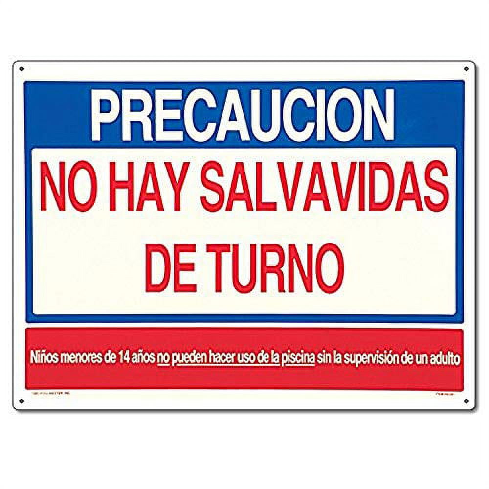 Poolmaster Spanish Language "Keep Gate Closed" Sign for Residential or ...