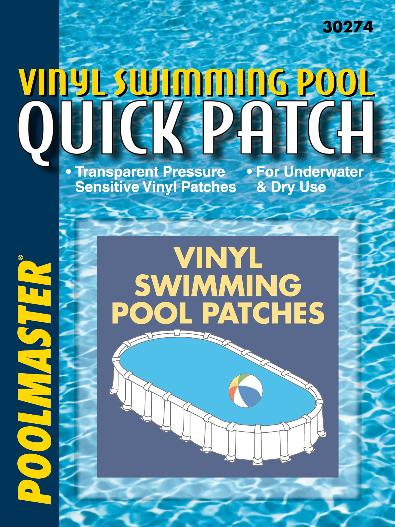 Poolmaster Vinyl Swimming Pool Quick Patches, 3-Inch by 3-Inch ...