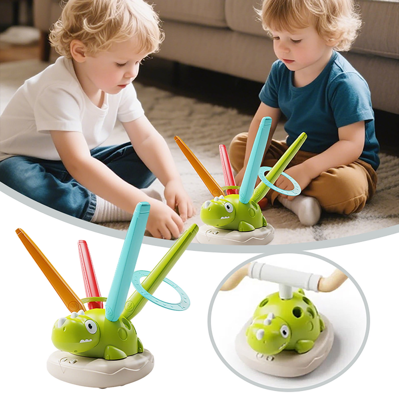 Pools & Water Fun Dinosaur Music Jumping Throwing Rings And Stomping ...