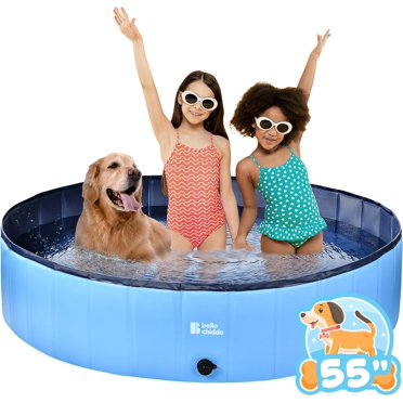 Foldable Kiddie Pool, Hard Plastic Swimming Pool for Kids, Summer ...