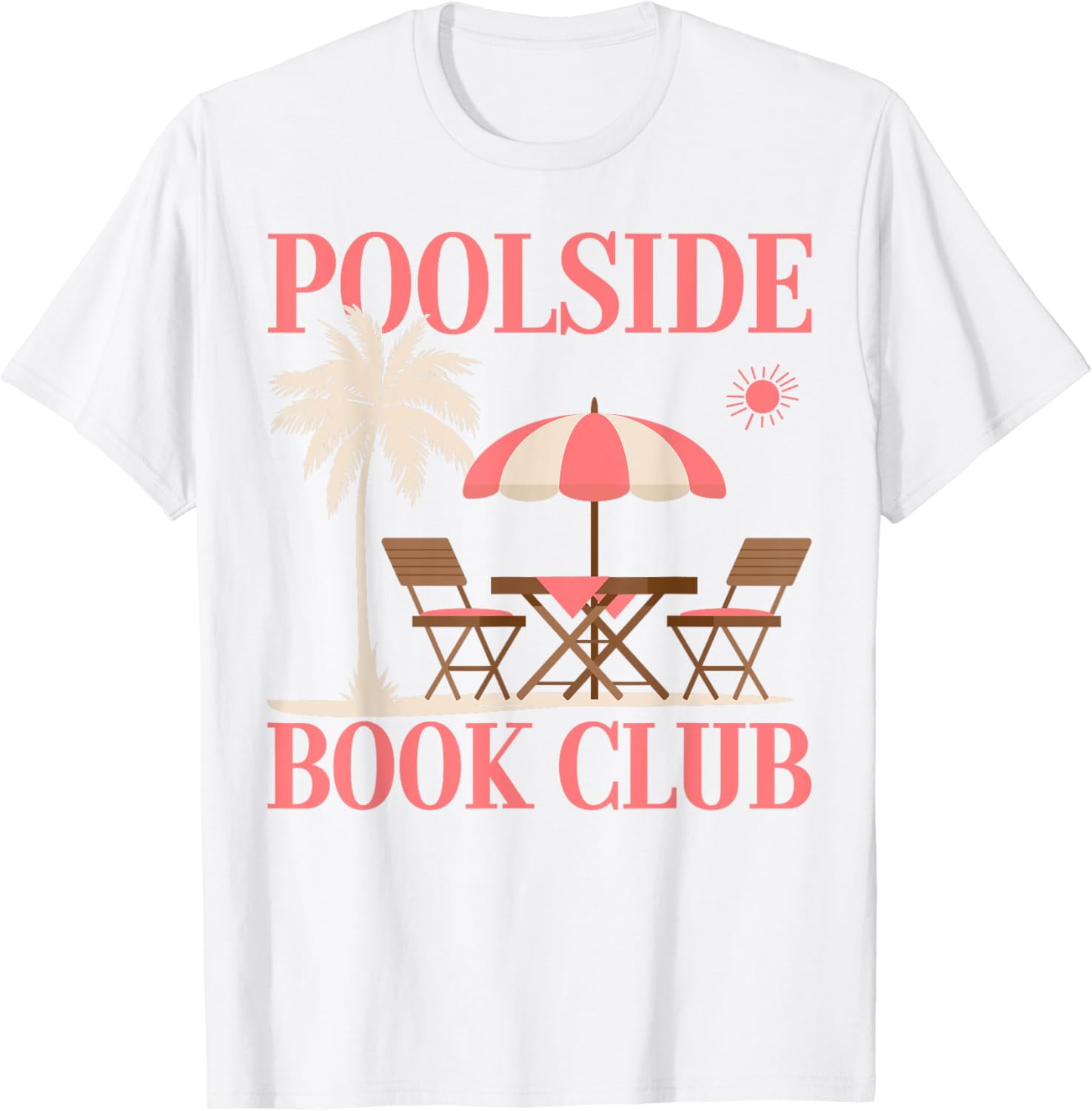 Poolside Book Club Summer Reading Book Lover Swimming T-Shirt - Walmart.com