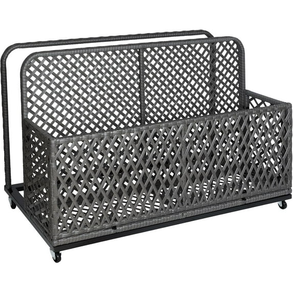 Poolside Float Storage, Outdoor Storage, PE Rattan Outdoor Pool Caddy ...