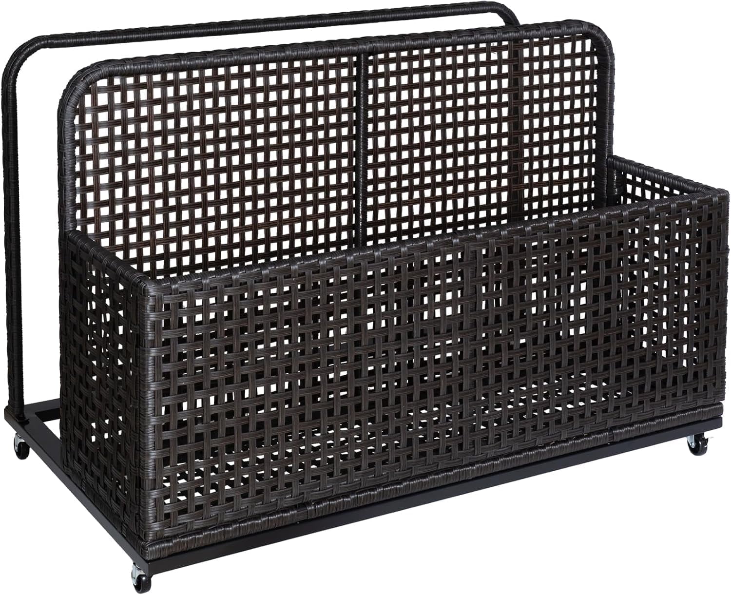 Poolside Float Storage Outdoor Storage Rattan Outdoor Pool Caddy With ...