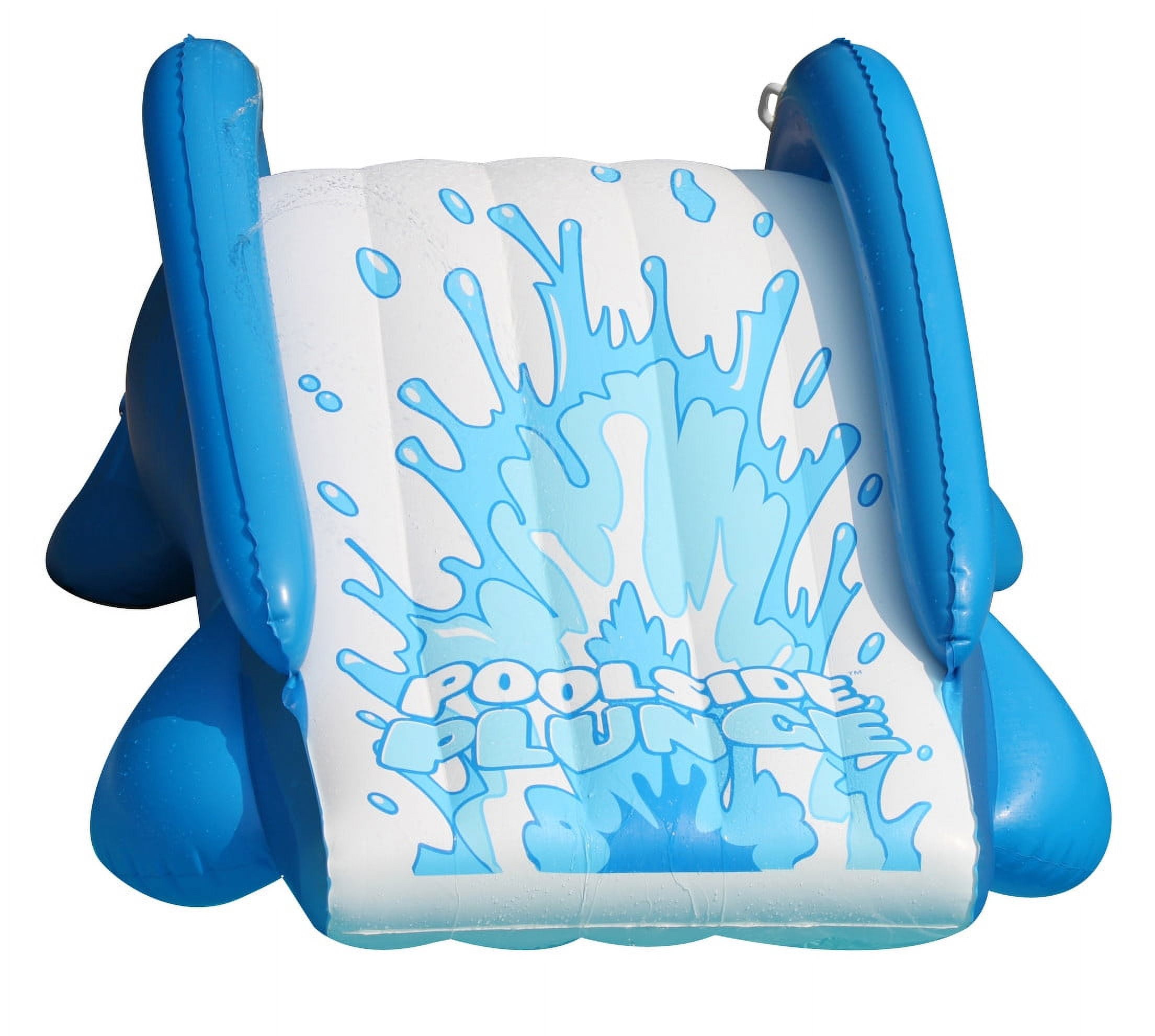 Poolside Plunge Slide - Portable Inflatable Water Slide for Kids ...