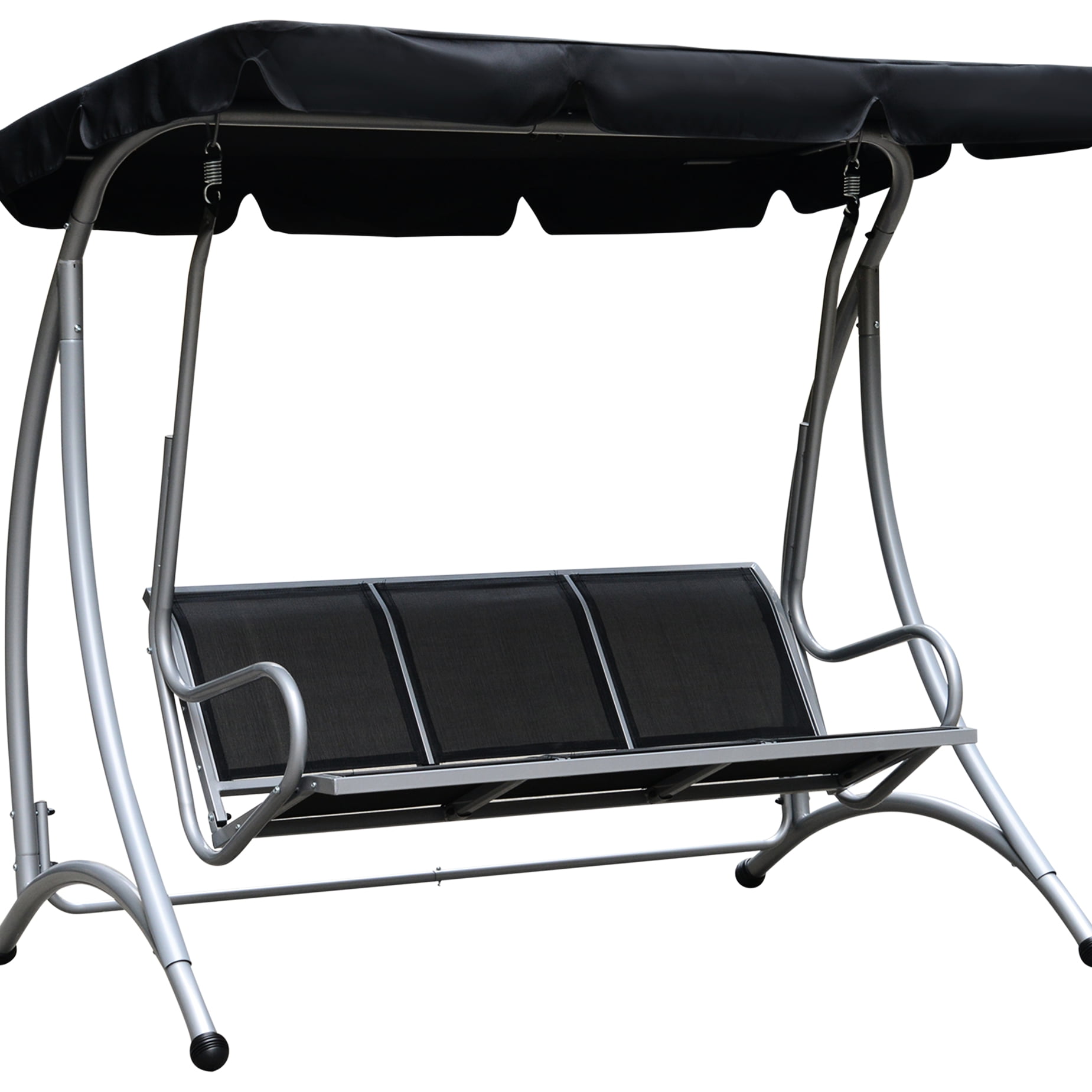 Poolside Swing Chair, 3 Outdoor Canopy With Stand, Adjustable Shade ...