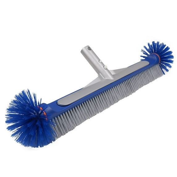 Poolvio Professional 17.5" Floor & Wall Pool Cleaning Brush with Tough ...