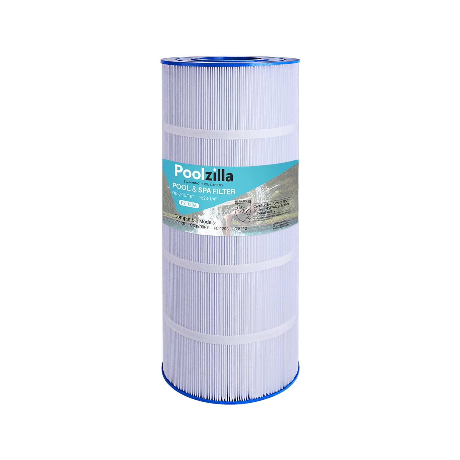 Poolzilla 1 Pack Replacement for Pool Filter PA120, CX1200RE, C1200, Unicel C-8412, Filbur FC ...