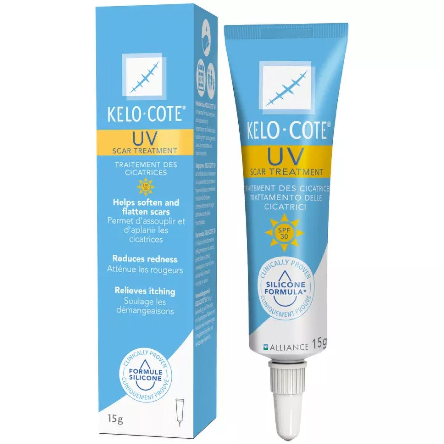 Poonam Kelo-cote uv gel treatment scars with sunscreen 15g - Walmart.com