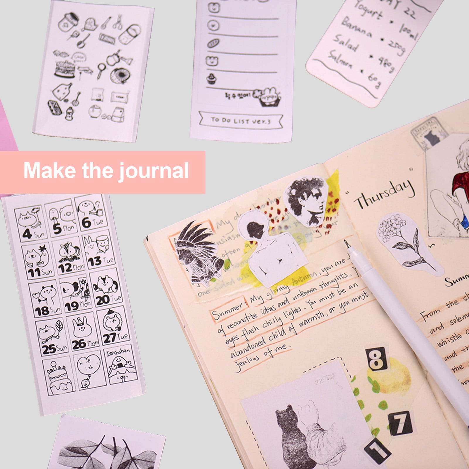 Poooli L1 Mini Portable Inkless Printer - 203DPI Bluetooth for ...