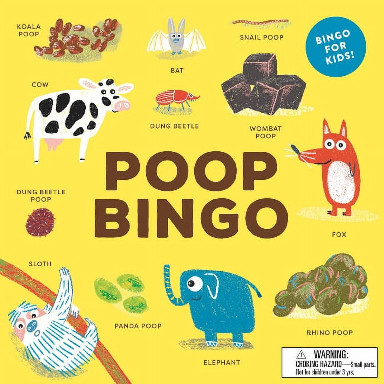 Poop Bingo : A Hilarious and Fascinating Educational Game for Kids ...