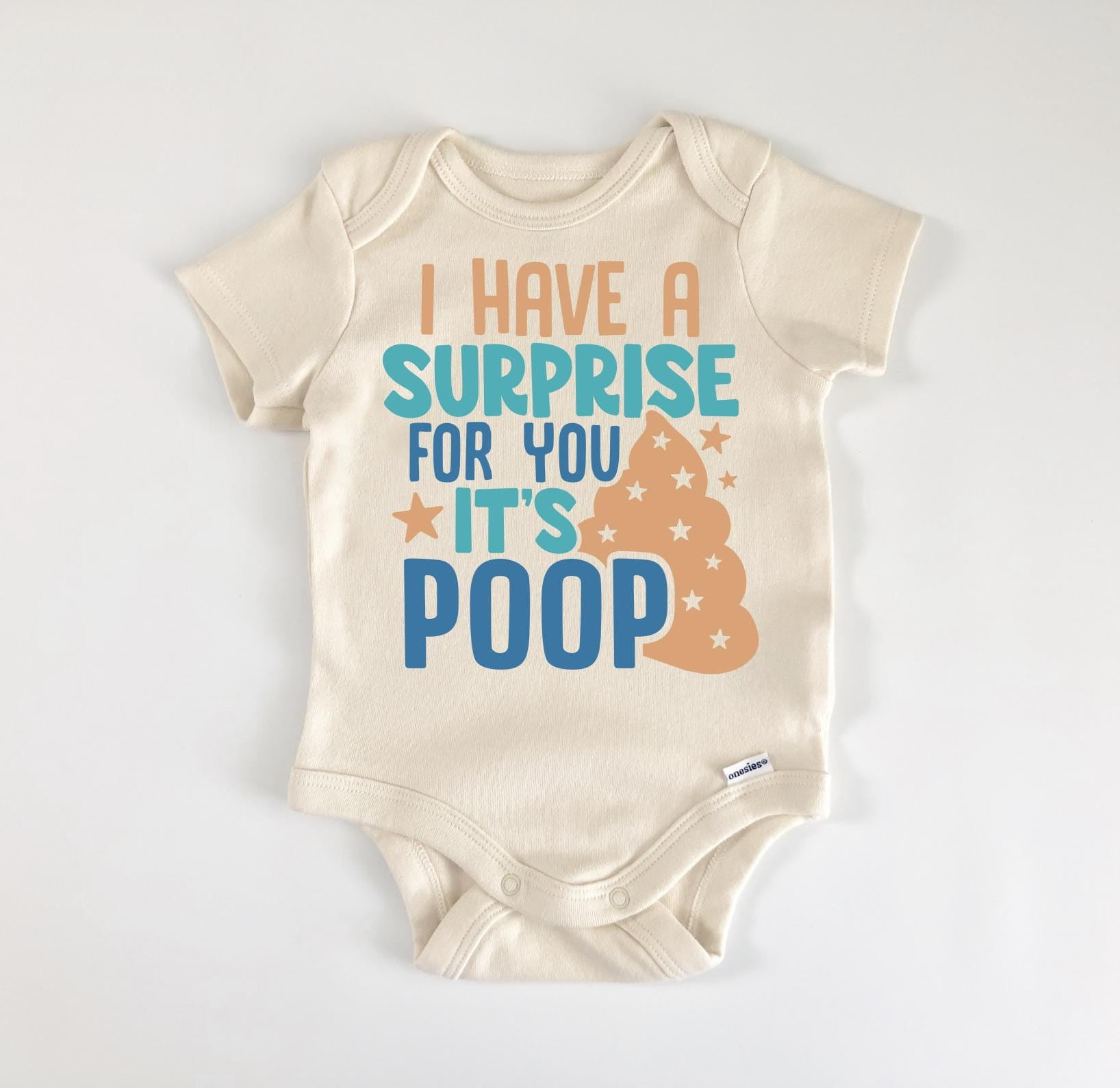 Poop Blue - Baby Boy Girl Clothes Infant Bodysuit Funny Cute Newborn ...