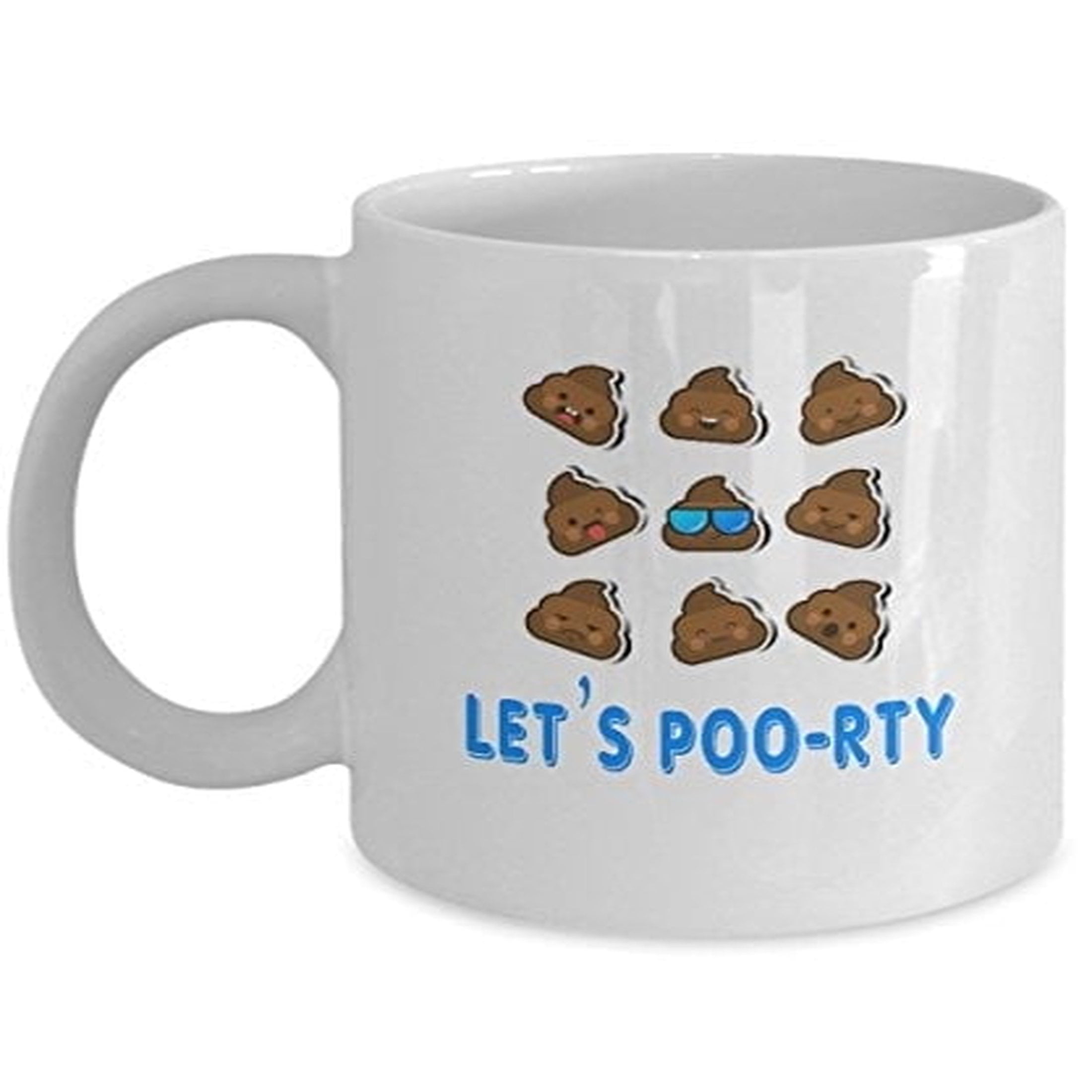 Poop Emogi Coffee Mug - Emoji Party Return Gifts - 11 oz Ceramic Cup ...