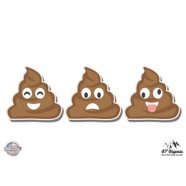 Poop Emoji Cool - 3" Vinyl Sticker - For Car Laptop I-Pad Phone Helmet ...