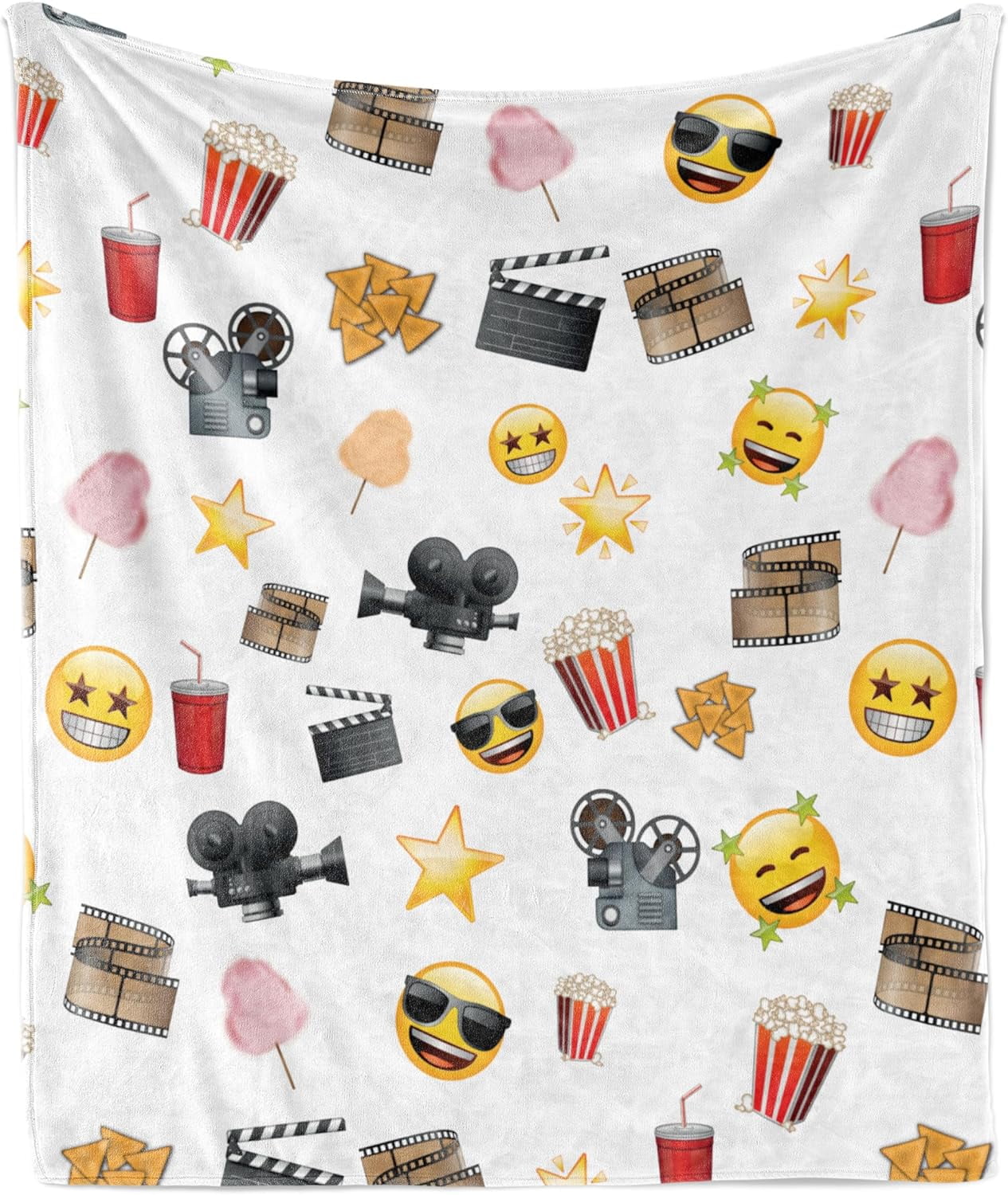 Poop Emoji Throw Blanket, Modern Repetitive Pattern of Pile of Poo and ...