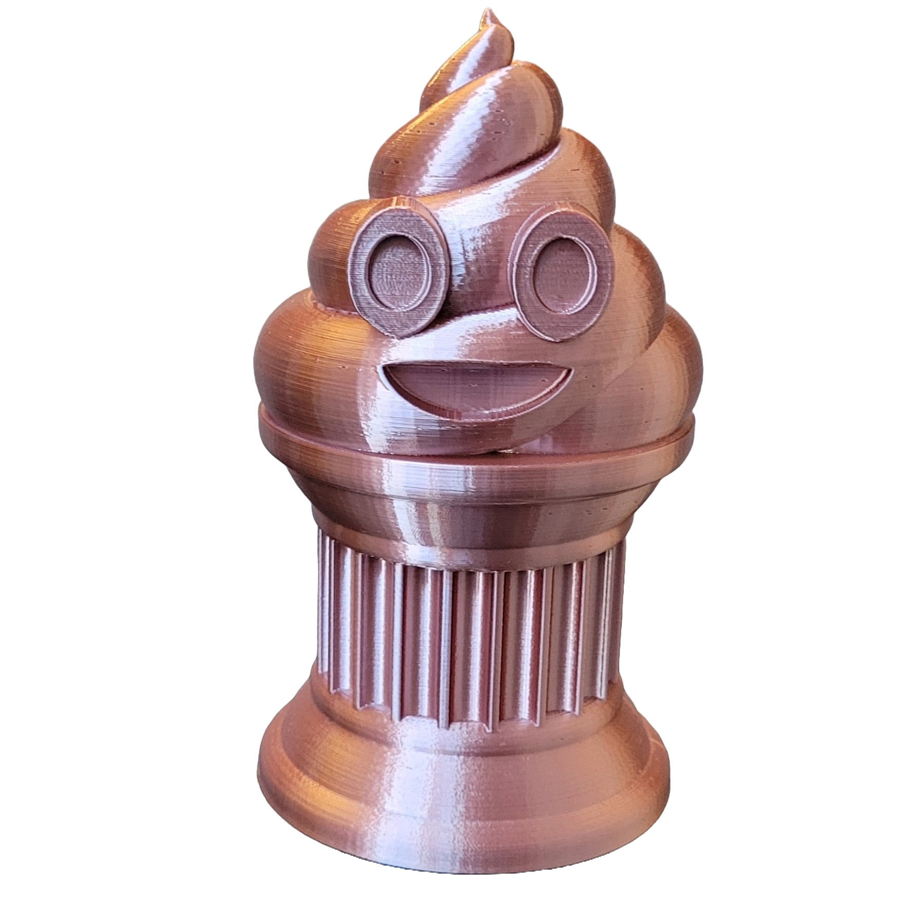 Znet3D Poop Emoji Trophy - Perfect Award or Gift - Handmade w/Additive ...