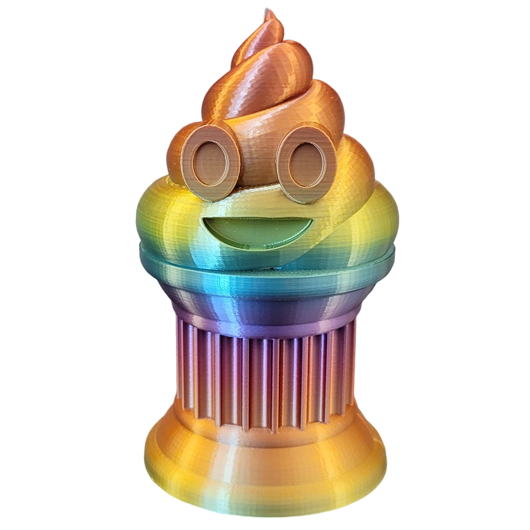 Znet3D Poop Emoji Trophy - Perfect Award or Gift - Handmade w/Additive ...