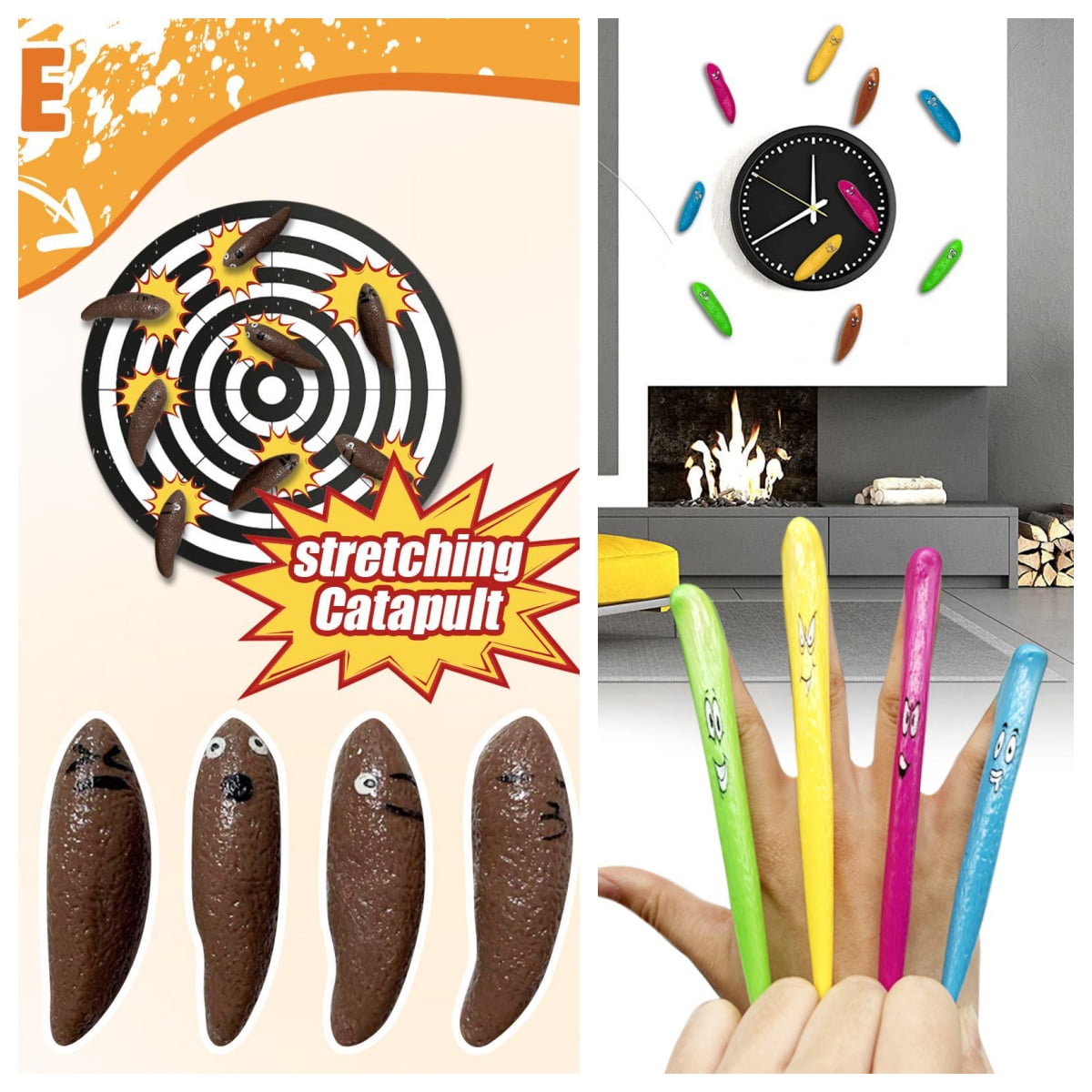 Poop Fake Poop Finger Slingshot, White Elephant Gifts for Adults ...