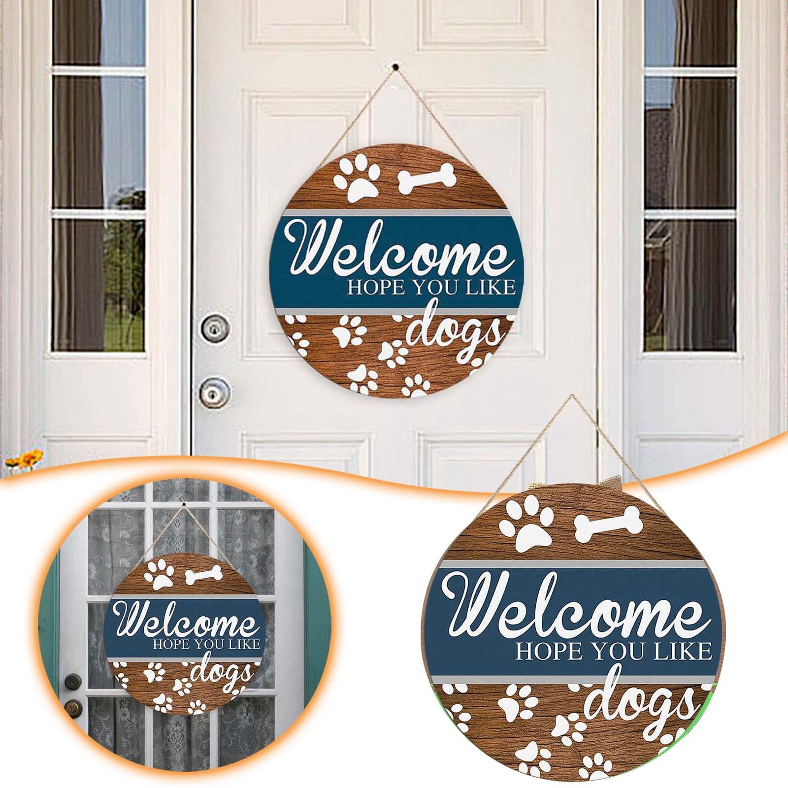 Poop Here Again Sign in This Kitchen We Dance Sign Welcome Door Wooden ...