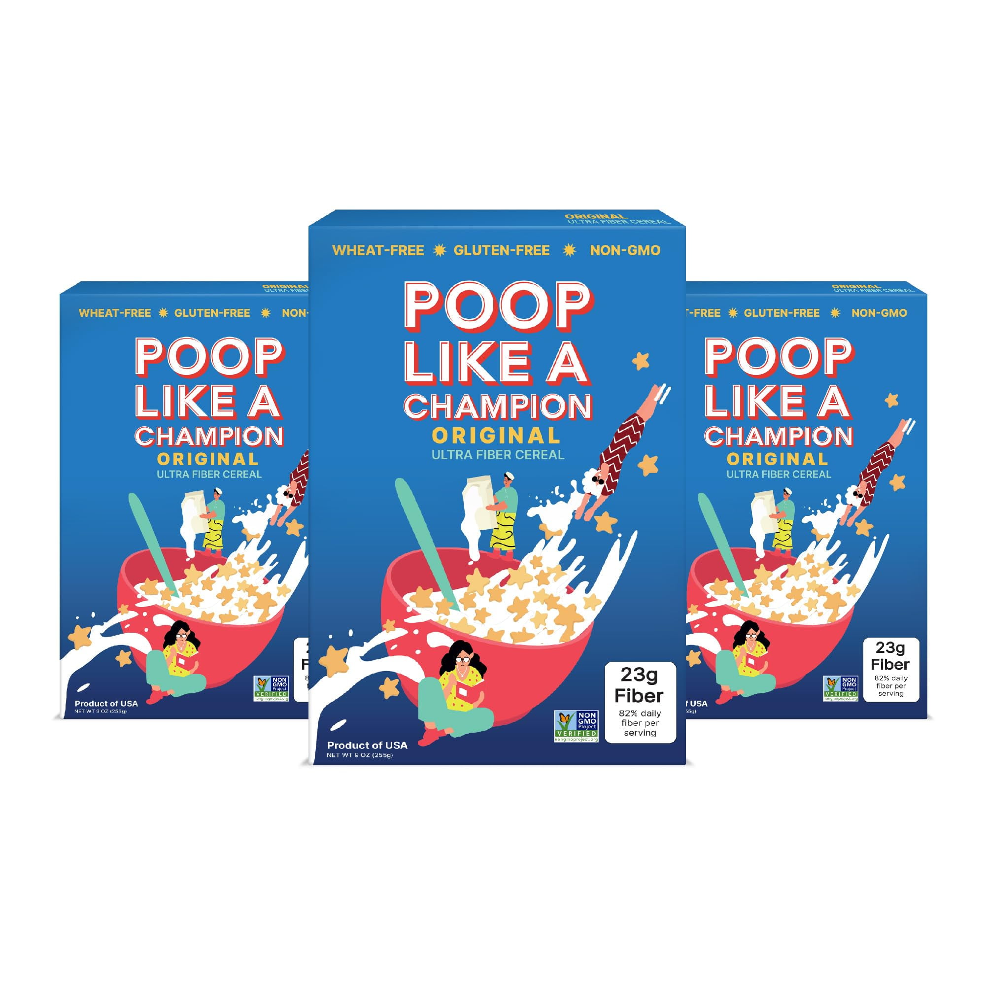 Poop Like A Champion AIF4 Healthy Choice Ultra High Fiber Cereal - A ...