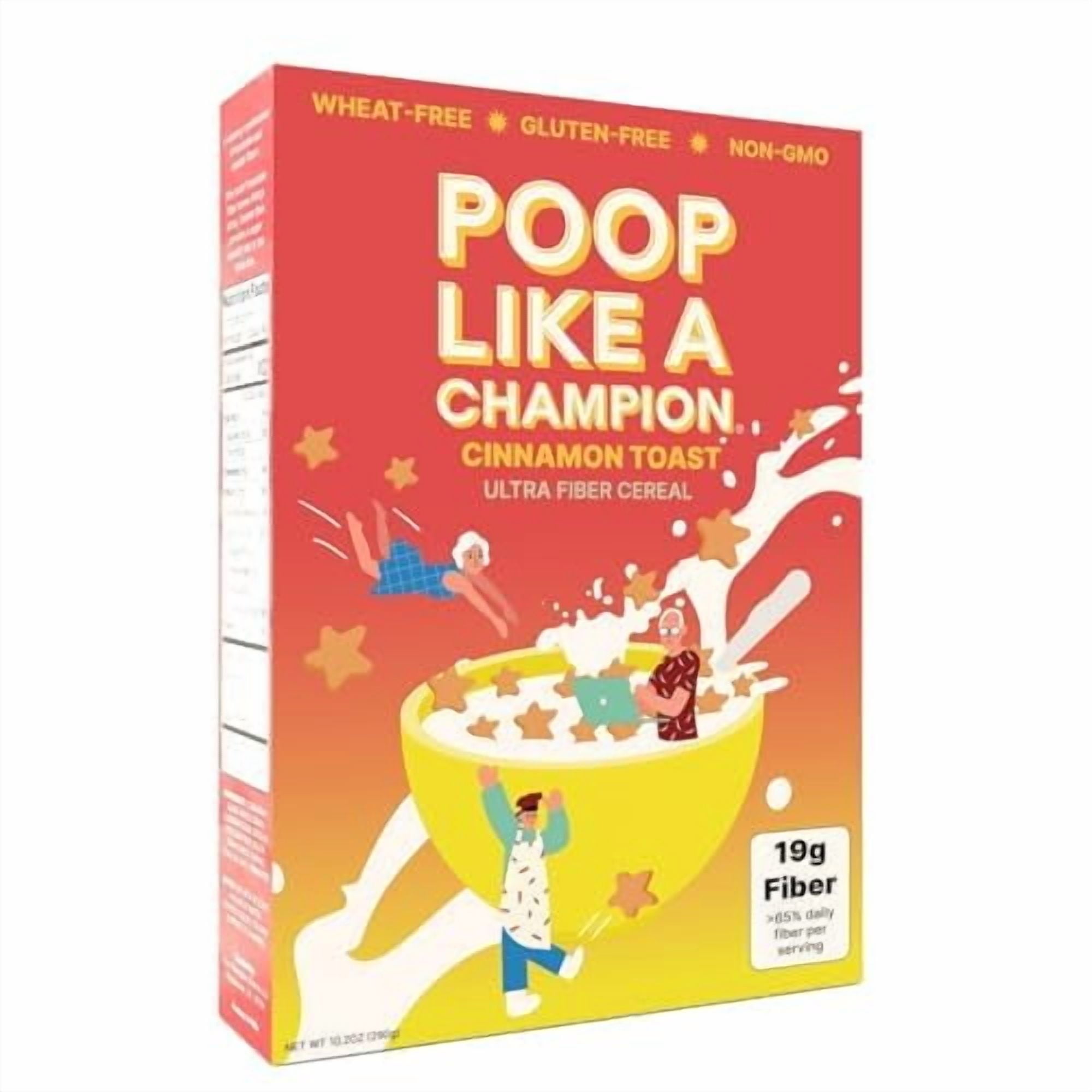Poop Like A Champion OKA4 High Fiber Cereal - Cinnamon Toast Flavor ...