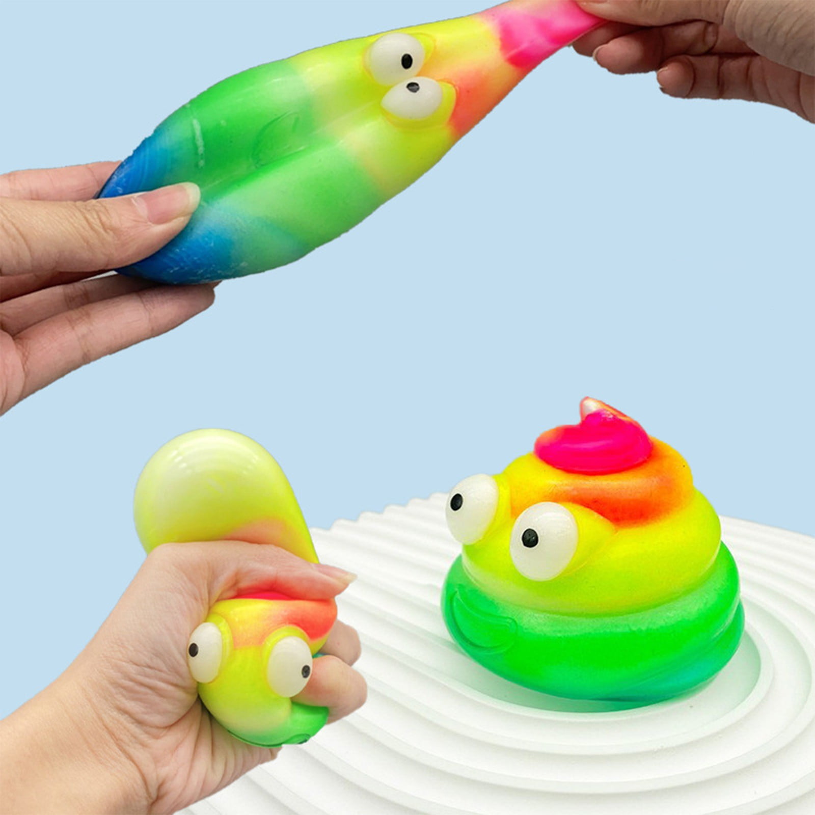 Poop Pinch Compulsion Toys Stress Relief Quirky Poop Simulation Stress ...