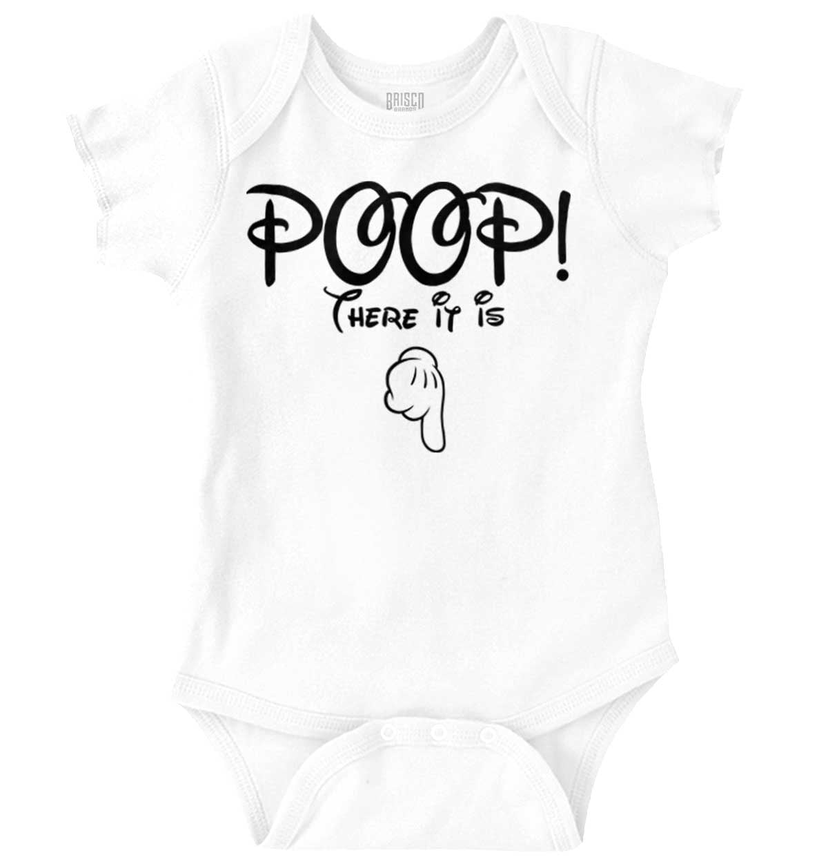 Poop There It Is Potty Training Romper Boys or Girls Infant Baby Brisco ...
