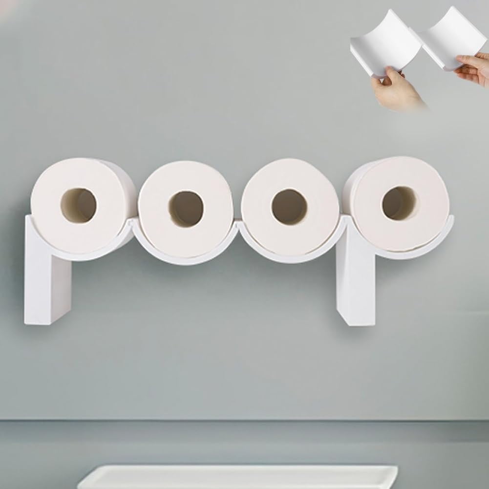Toilet Paper Holder Shelf, Funny Toilet Paper Holder Poop , Functional ...