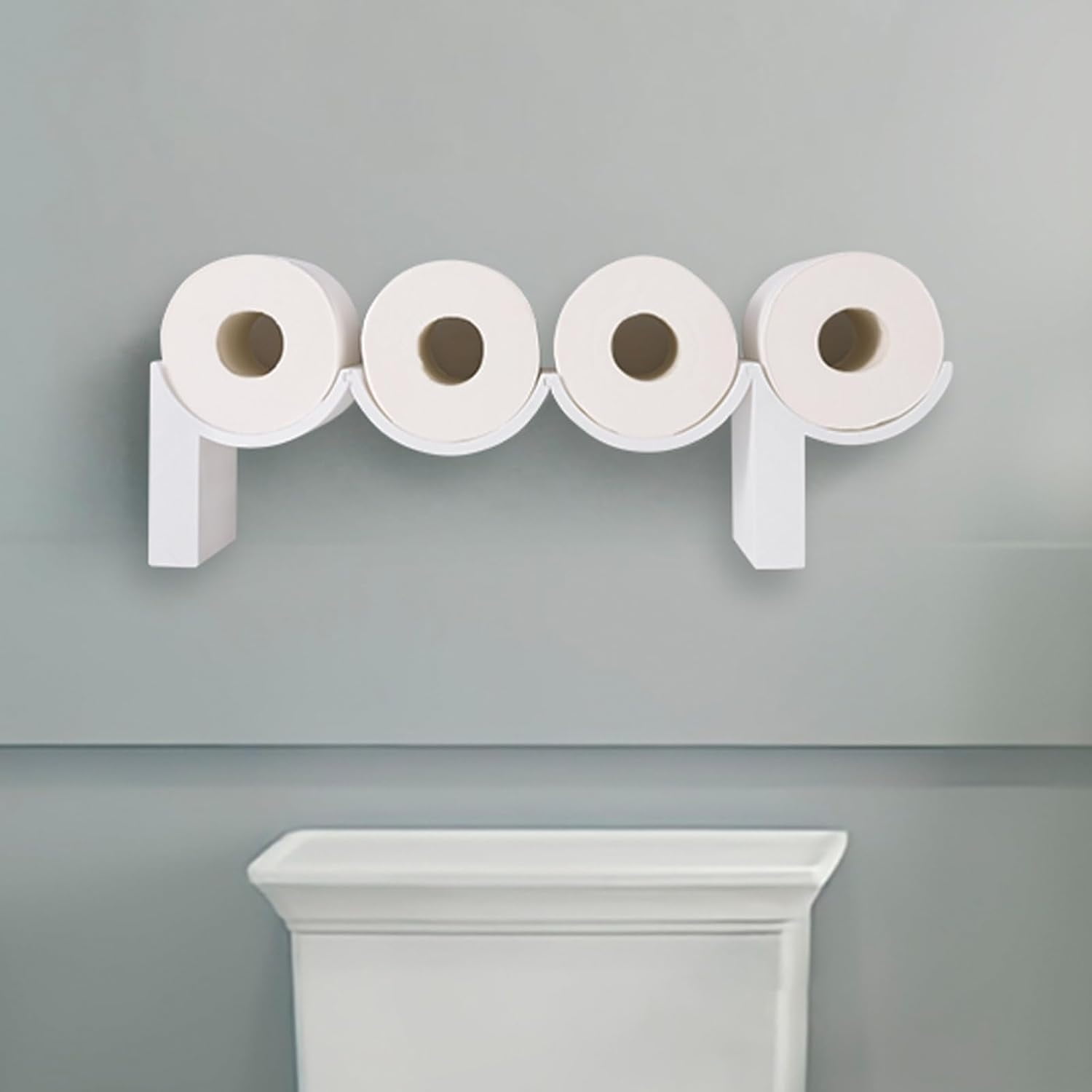Poop Toilet Paper Holder Shelf, an Interesting Toilets Stand, Cute 3D ...