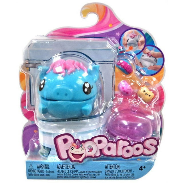 Mattel Pooparoos Squishy Pooping Pet Toy with Food Accessories for Kids ...