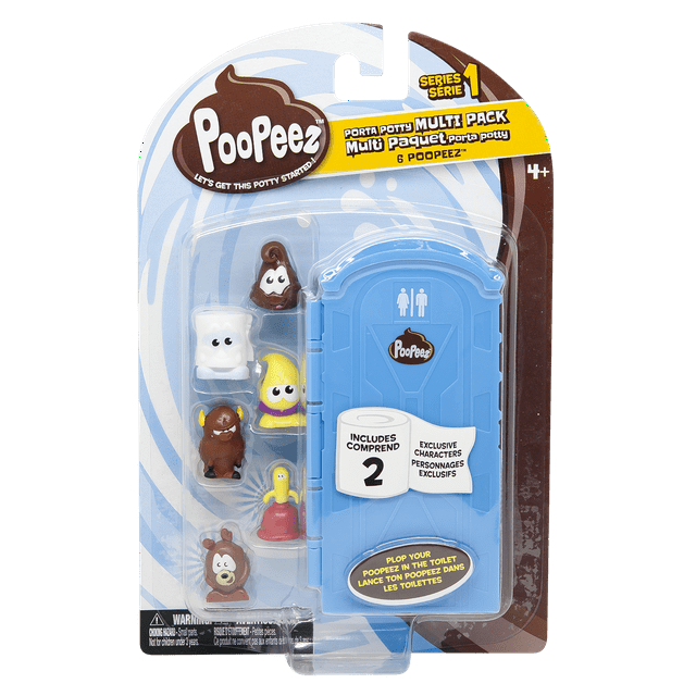 Poopeez - Porta Potty Multi Pack - 6 Characters - Wave 1 - Blue ...