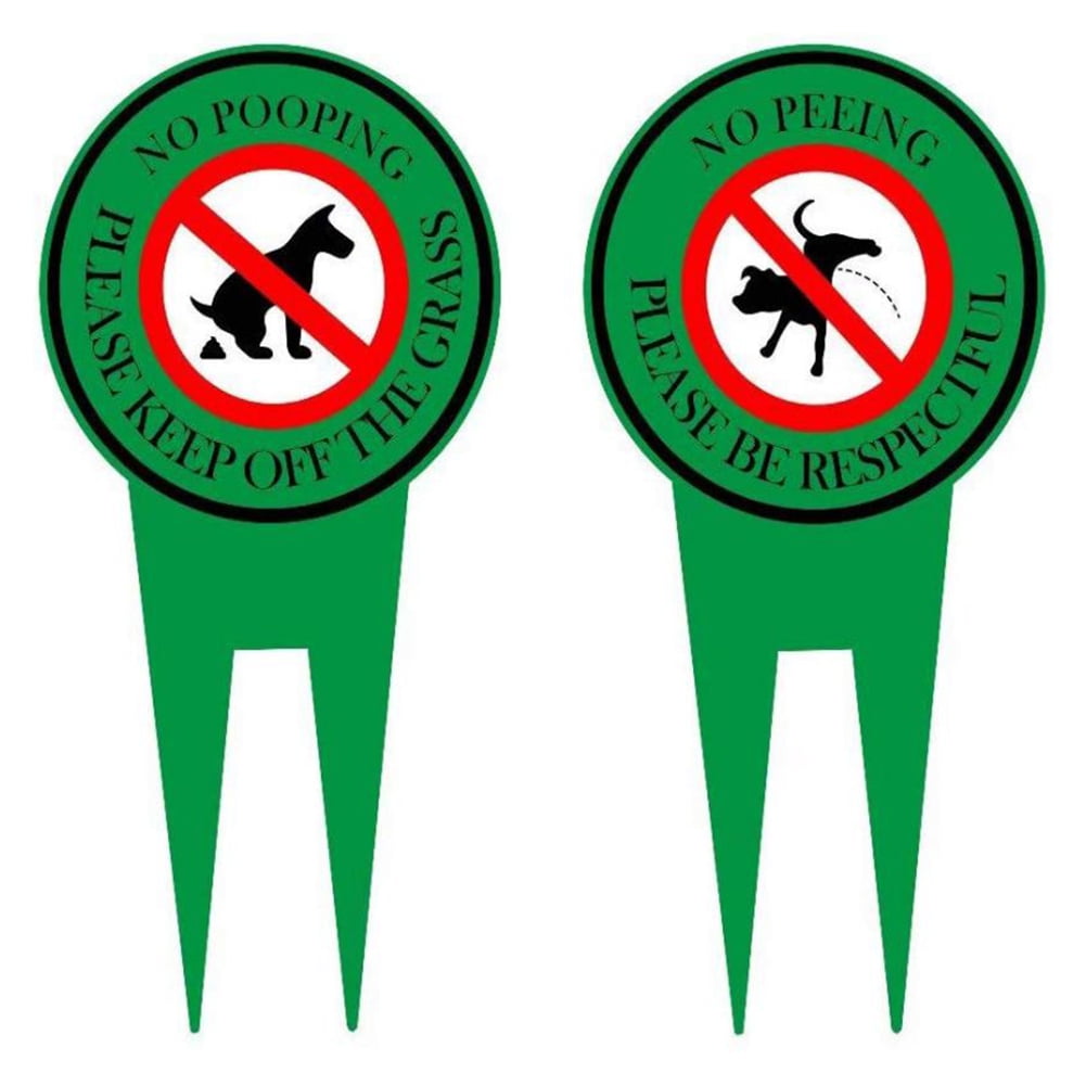 No Pooping Dog Signs for Yard | 8"x14" dibond Aluminum No Dog Poop ...