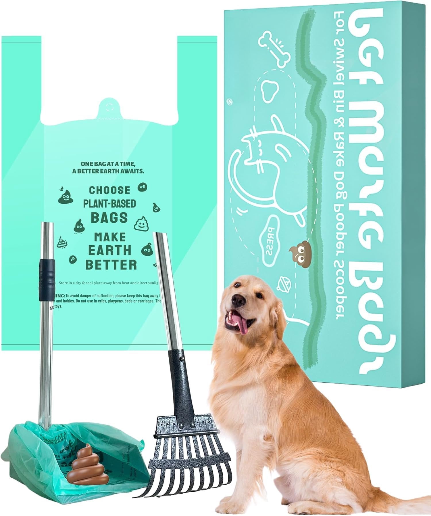 Poopper Scooper Bags, 95 Count Heavy Duty Compostable Poop Bags with ...