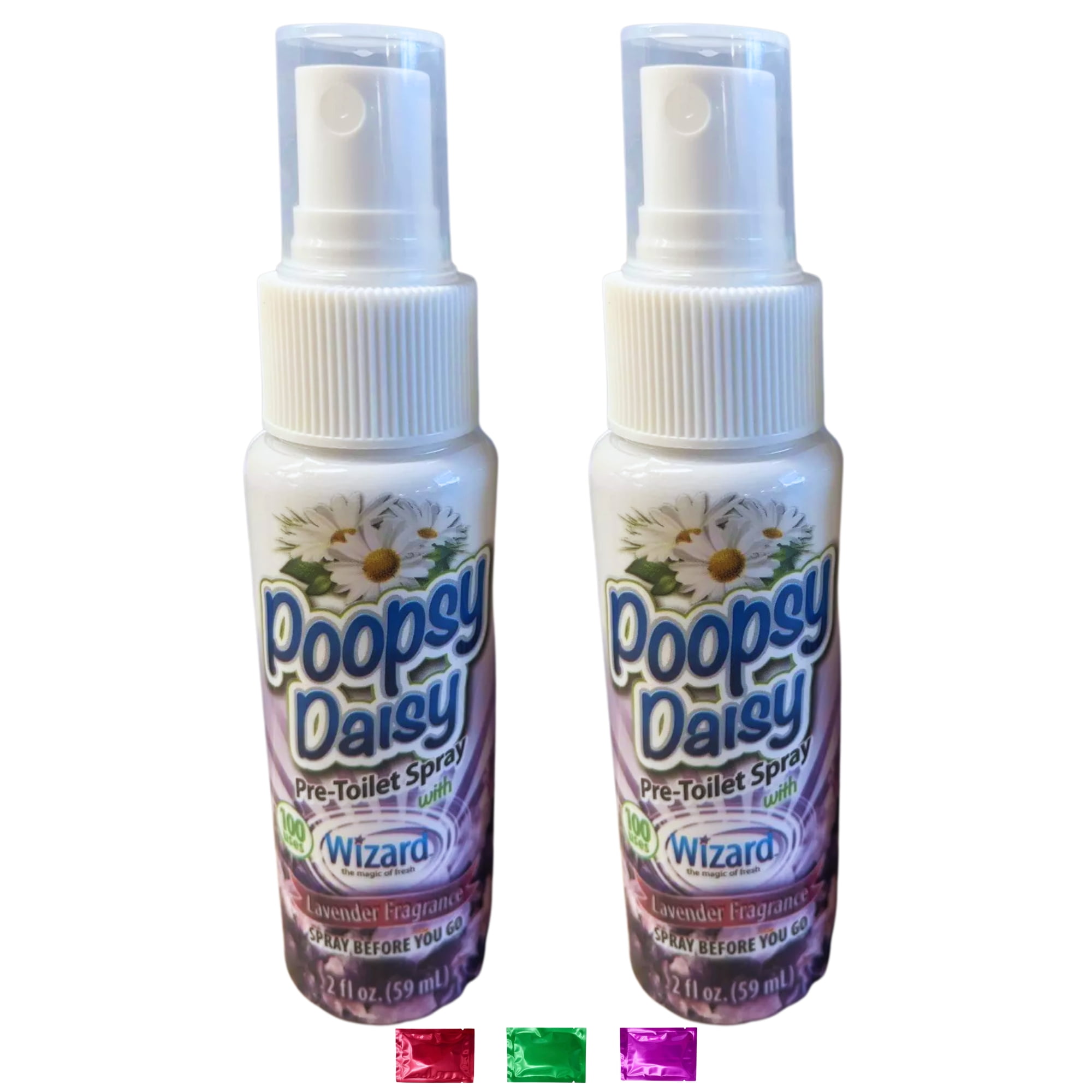 Poopsy Daisy Pre Poop Toilet Spray Lavender Scent, Wizard Pre Poo Spray ...