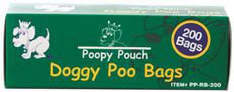Poopy Pouch Universal Pet Waste Disposal Replacement Bags, 200 Bags Per ...