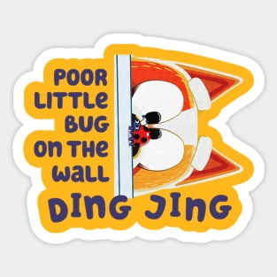 Poor Little Bug On The Wal Bingo Sticker Bluey Stickers For Kids, Bluey ...